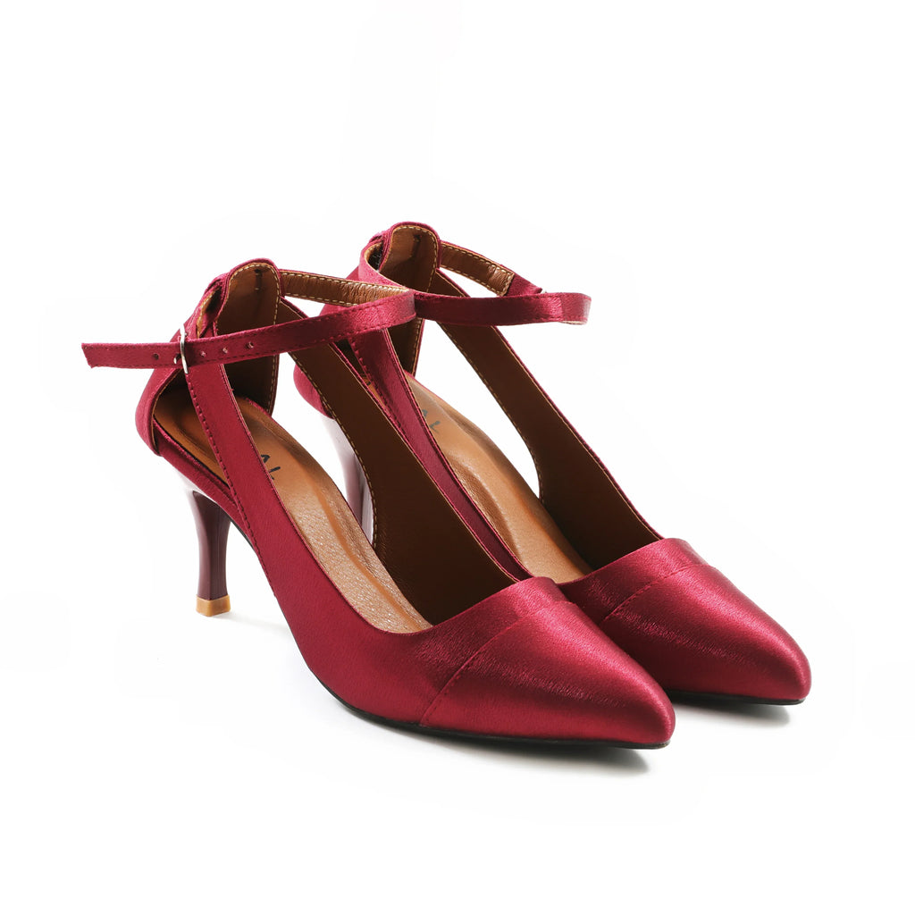 Sottile Maroon women stiletto heels – Sherry's wardrobe